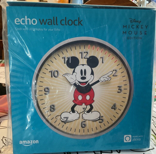 Amazon Echo Alexa Wall Clock LED Smart Disp. Disney Mickey Mouse ...