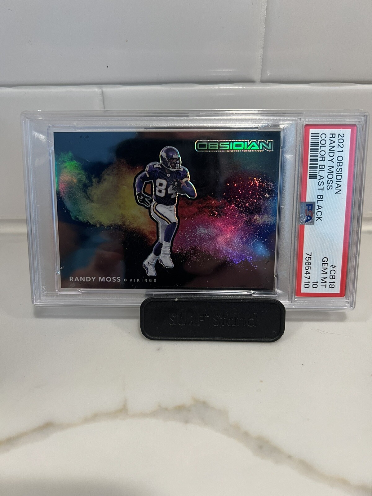 Randy Moss 2021 Obsidian #CB-18 Black Color Blast /(SSP) Price Guide ...