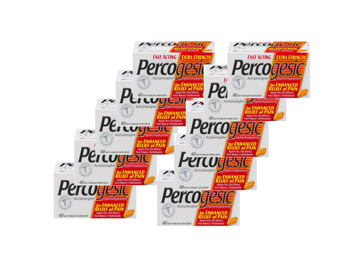 (10 Pack) Percogesic Extra Strength Pain Relief Coated Caplets 40 Each ...