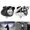 Chrome Bright LED Vintage Bike Retro Bicycle Headlight Front Head Light ...
