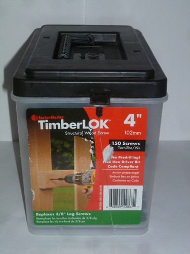FastenMaster 4 in. FMTL0K04-150 Timberlok Structural Wood Screws - 150 ...