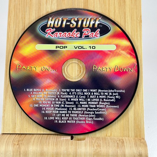 Hot-Stuff Karaoke Pak Pop Vol. 10 | eBay