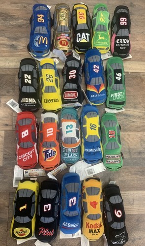 NASCAR Beanie Racers Plush Race Cars - Lot Of 25 - RARE! | eBay