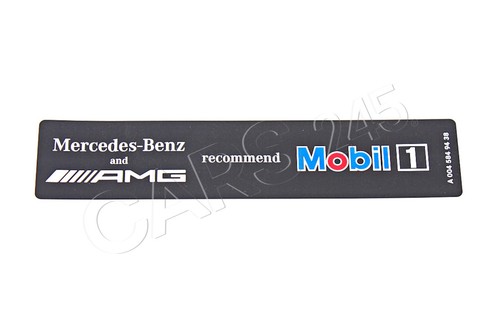 Original MERCEDES AMG Logo Mobil1 Öl Aufkleber Abziehbild Emblem ...