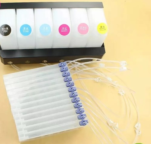 Mutoh/Mimaki/Roland CISS Bulk Ink System 6 Tanks/Bottles , 12 ...