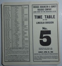 Collectible Railroad Employee Timetables for sale | eBay