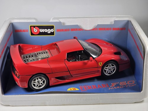 Burago 1/18 Scale Diecast Model Car Ferrari F50 Hard Top 1995 Red | eBay