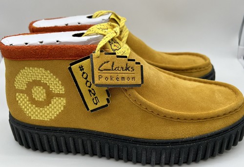 CLARKS x Pokémon Torhill Explore Men's Size 10 Boots - Yellow Pikachu ...