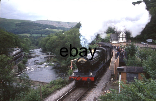 35mm Railway Slide - Steam Loco 3802 on Mid Summer Land Cruise @ Berwyn ...