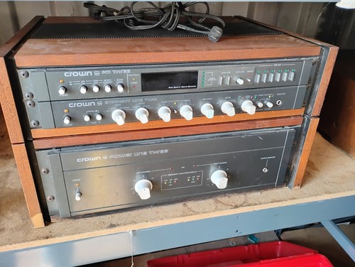Crown Power Line Three Amplifier,Straight Line Two Preamp And FM Two ...