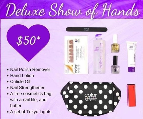 Color Street Hand & Nail Care Bundle Deluxe Show Of Hands Remover Tokyo ...