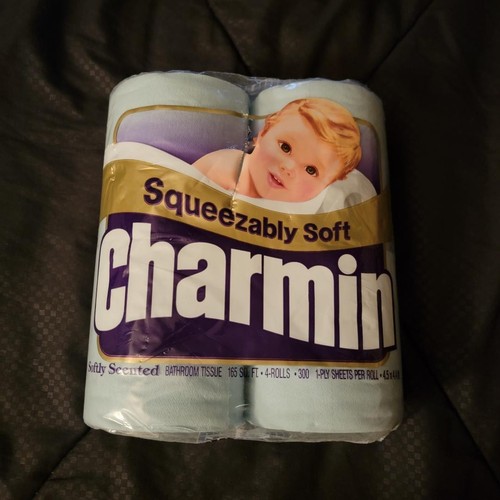 Vintage Charmin Bathroom Tissue 4 Rolls Blue Toilet Paper Prop 1980s ...
