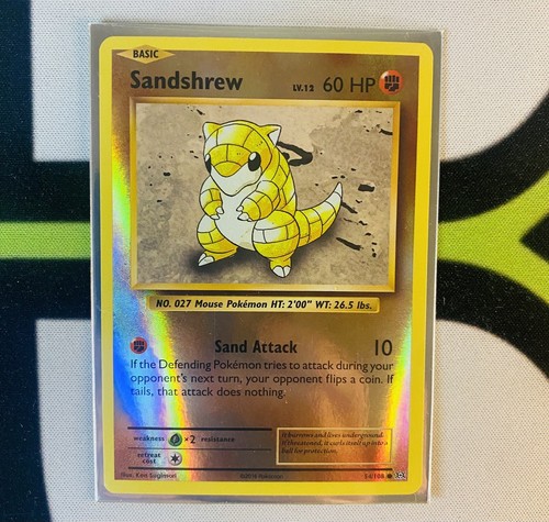 Pokémon TCG Sandshrew XY Evolutions 54/108 Reverse Holo Common | eBay