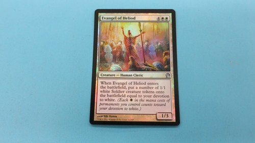 FOIL EVANGEL OF HELIOD HUMAN CLERK THEROS MTG MAGIC GATHERING NM ...