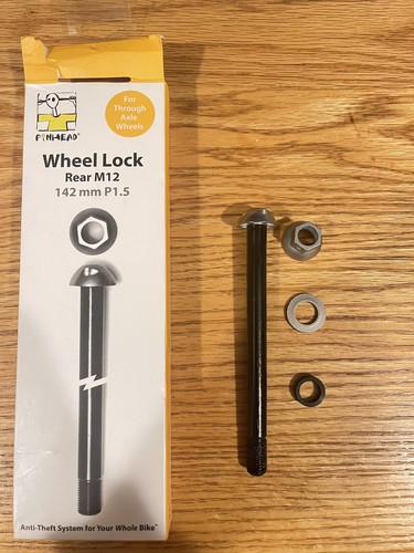 PINHEAD #149 Lock Wheel Pinhead Thru Axle Rear M12 142mm 1.5tpi | eBay