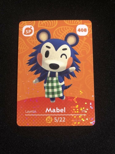 Mabel Amiibo Card 408 Series 5 Animal Crossing Amiibo Card New ...
