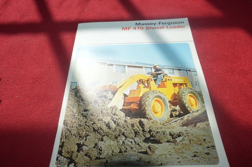 Massey Ferguson 470 Shovel Loader Dealer's Brochure RCOH ver4 | eBay