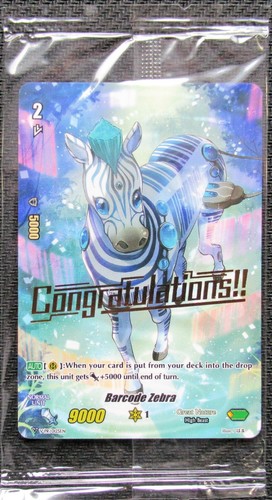 Barcode Zebra CONGRATULATIONS - Cardfight Promo - 1 MINT CARD | eBay