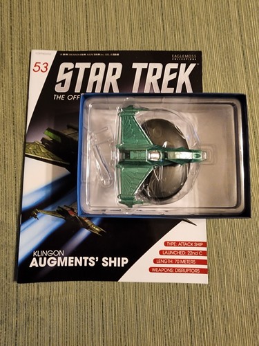 Star Trek Klingon Augments' Ship Ship & Magazine #53 Eaglemoss | eBay