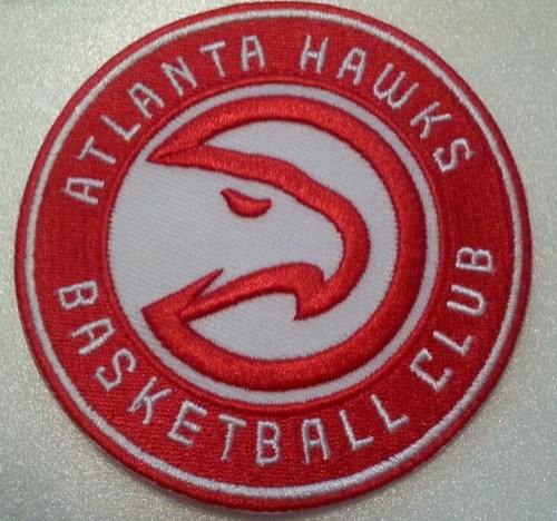 Atlanta ATL Hawks Embroidered PATCH~3 1/2" Round~Iron Sew On~NBA~Ships ...