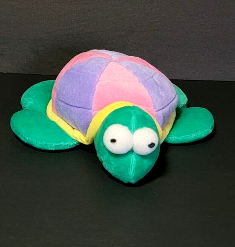 Vintage Russ Berrie Speedy Turtle Rattle Plush Stuffed Animal 8" Long ...