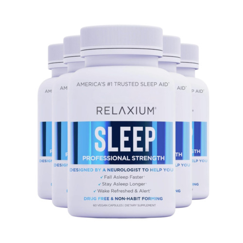 5-Pack Relaxium Sleep Natural Dietary Supplement for Better Sleep (300 ...