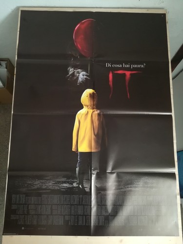 IT Original Movie Poster 39x55" 2Sh Italian STEPHEN KING Clown | eBay