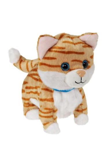 Kitty Cat Kid Connection Walking Pet Meows Kitten Tabby Plush | eBay