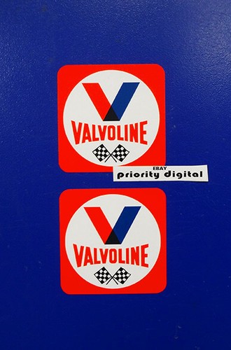 2x Valvoline Oil 1970s Decals sticker Sponsor Off Road Racing Sprint ...