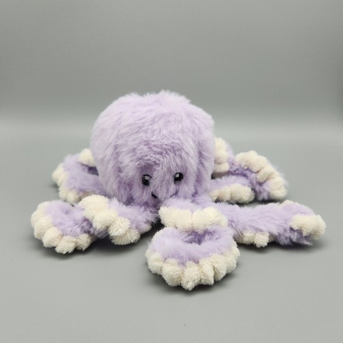Purple Octopus Plush Small W/ Curly Legs Tentacles Lavender Stuffed Toy ...