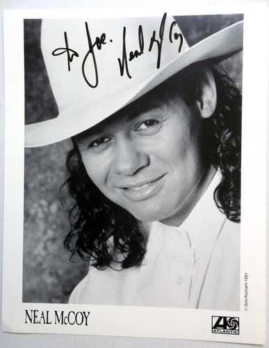 NEAL McCOY Autographed 8 x 10 promo PHOTO 90's COUNTRY Western SINGER ...