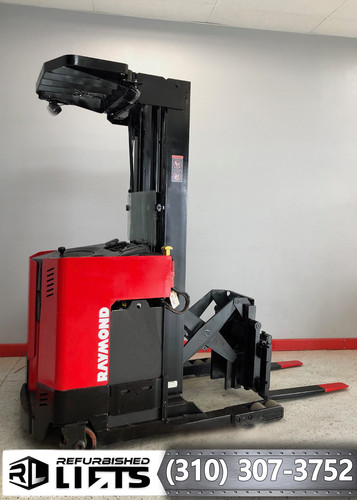 RAYMOND 740-R45TT Standup Electric Reach Truck Forklifts 240" Mast LOW ...