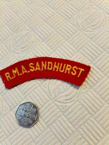 RMA Sandhurst cloth badge | eBay UK