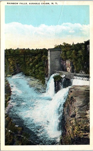 Rainbow Falls, Ausable Chasm, Near Keeseville, New York Postcard | eBay