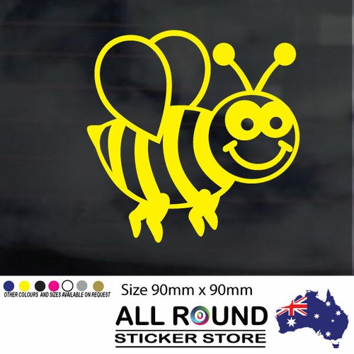 Cute BEE sticker decal for car , fridge, laptop, toolbox, window ...