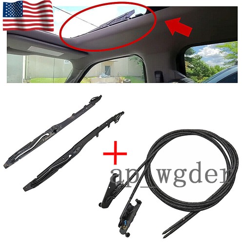 Sunroof Glass Cables+Track Assembly Fit Ford 15-20 F150, 17-19 F250 ...