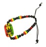Reggae Cord Leaf Charm Hemp Marijuana Bangle Bracelet Rasta Weed ...