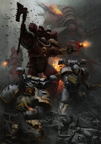 Anime Warhammer 40 000 Khorne Iron Warriors World Gaming Mat Desk 7896 ...