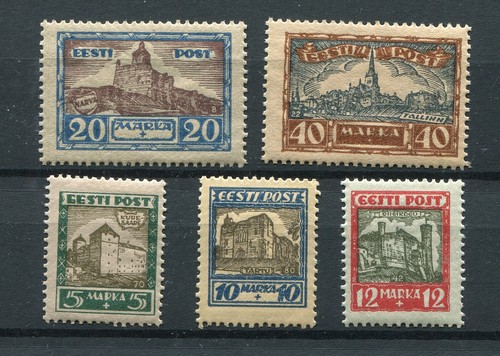 ESTONIA 1927 SCOTT B15-B19 PERFECT MNH (typical brown gum) | eBay
