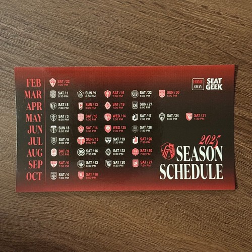 St. Louis CITY SC 2025 Season Schedule Magnet - MLS Soccer - Seat Geek ...
