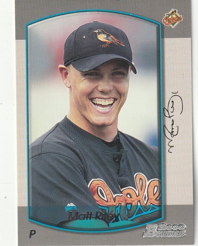 FREE SHIPPING-MINT-2000 Bowman Matt Riley #309 ORIOLES | eBay