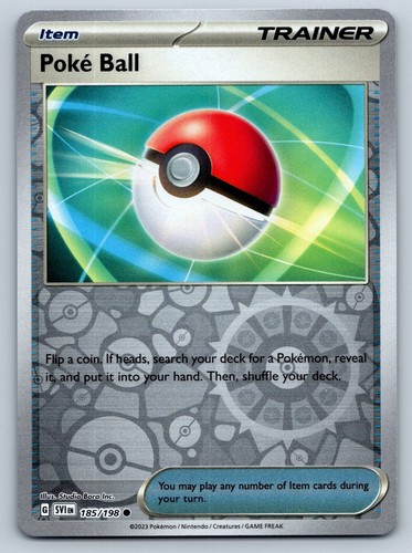 Poke Ball - Reverse Holo - Scarlet Violet Base Set SVI 185/198 Pokemon ...