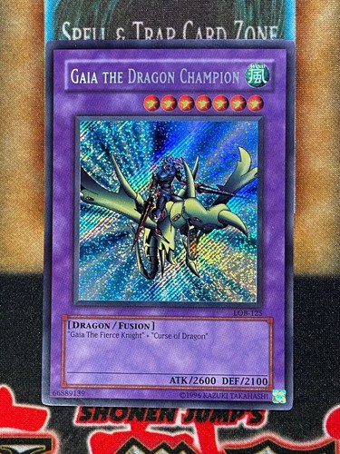 Yugioh Gaia The Dragon Champion LOB-125 Secret Rare NM | eBay