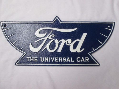 Ford Universal Car Cast Iron Wall Sign | Antique | 36-45 in x 5-15 in x ...