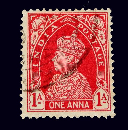 1937 India stamp / 1 Anna/ Red / SG250 / Used | eBay