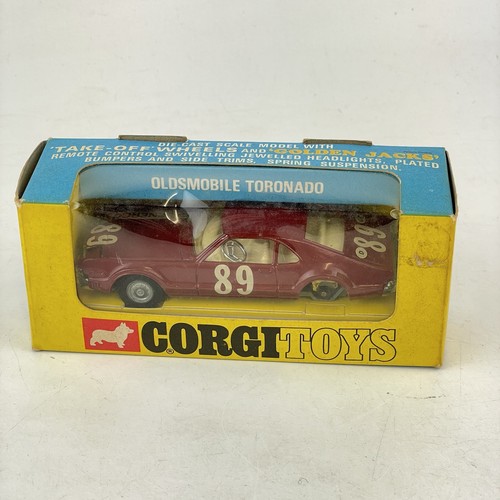 Vintage Boxed Corgi Toys 276 Oldsmobile Toronado Repaint Wheels Missing ...