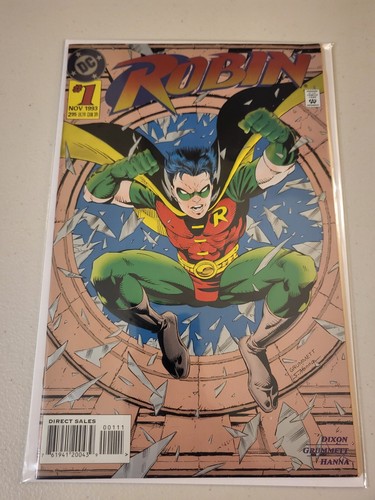 ROBIN #1 1993 EMBOSSED FOIL Cover! 1st app REDBIRD! DC Comics Direct ...