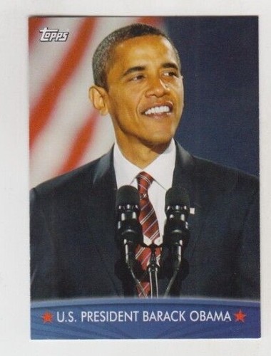U.S. President Barack Obama 2008 TOPPS "U.S. PRESIDENT BARACK OBAMA ...