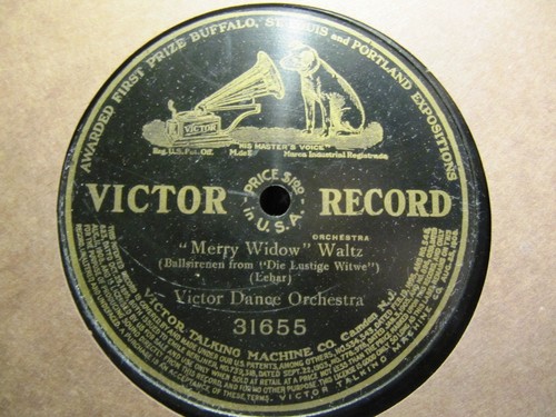 1907 VICTOR DANCE ORCHESTRA Franz LEHAR Merry Widow Waltz Walter B ...