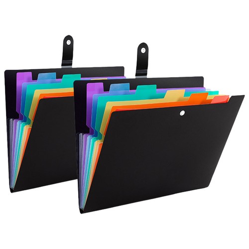2 Pcs Document Organizer Folder Organiser Expanding Folders Portable ...